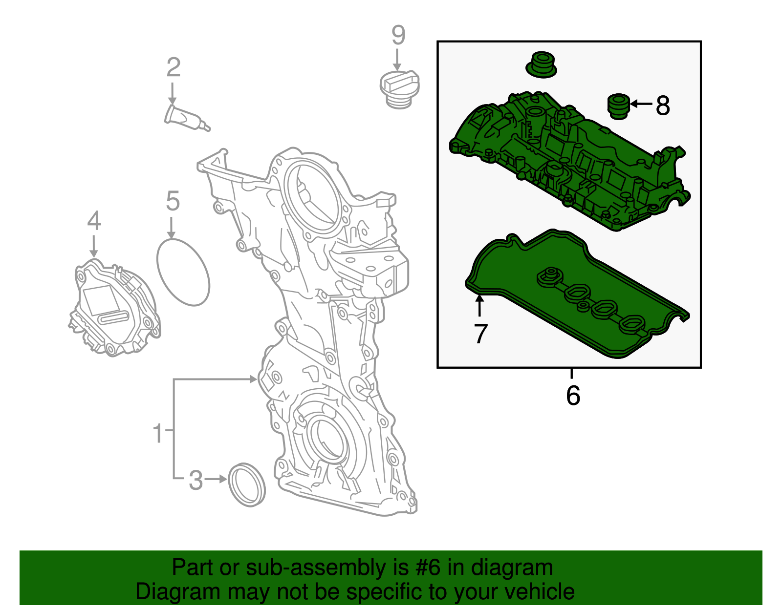 2016-2025 Mazda Valve Cover PYY3-10-2B0 | Mazda Parts Deals
