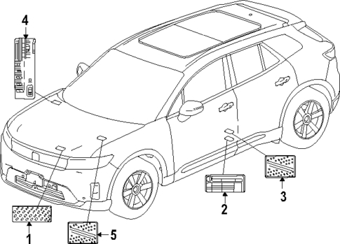 Labels for 2024 Honda Prologue | Toronto Honda Parts