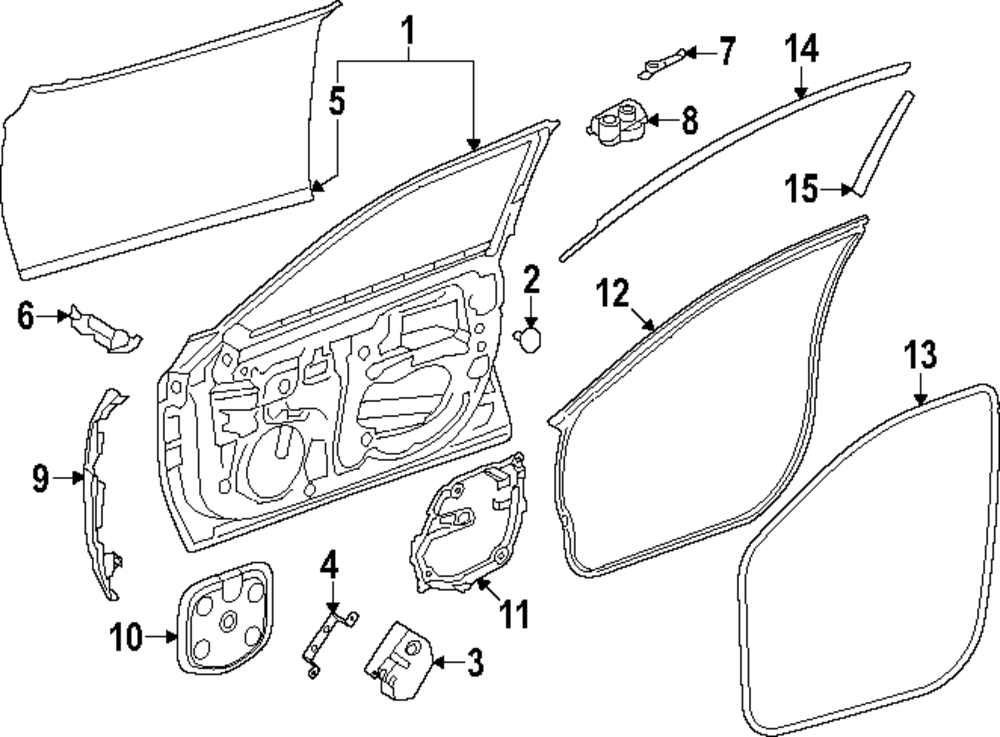 2025 Toyota Crown Signia Outer Panel 67111-30580 | Toyota Parts Express