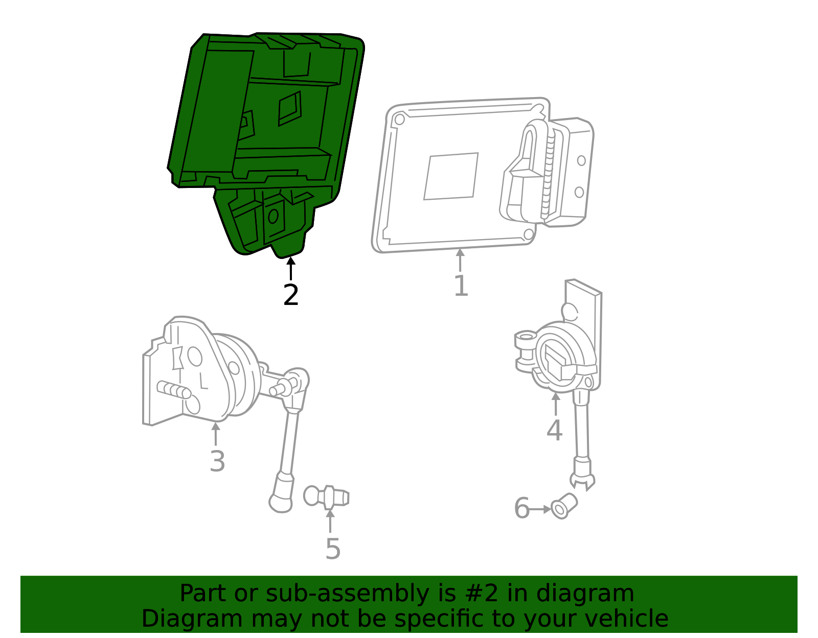 2015-2019 Chevrolet Corvette Active Suspension Control Module Bracket ...