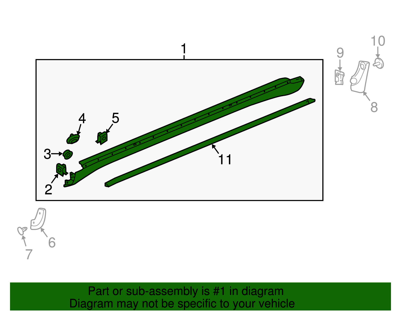 2018-2024 Buick Enclave Rocker Molding 84514686 | Capital Chevy Parts