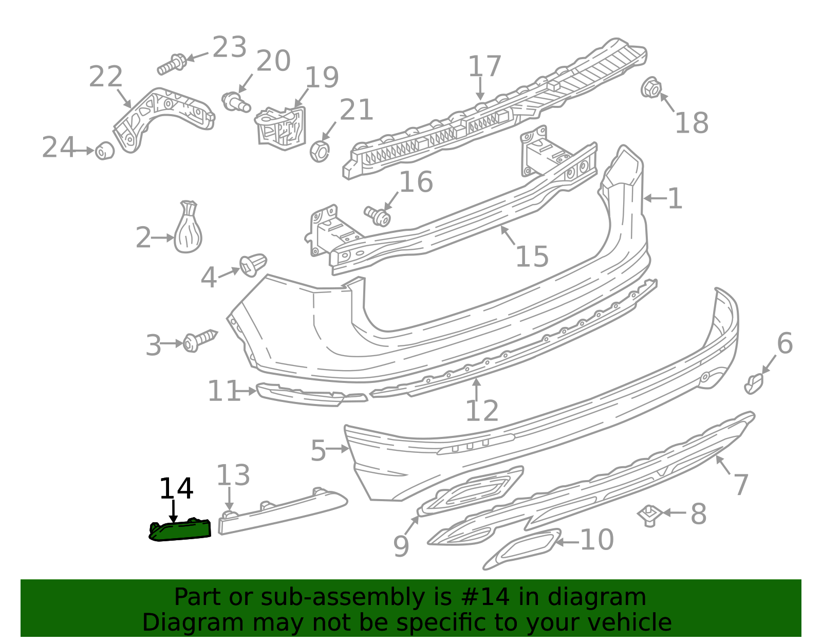 5NA-945-104 - Reflector Panel 2018-2024 Volkswagen Tiguan | Volkswagen ...