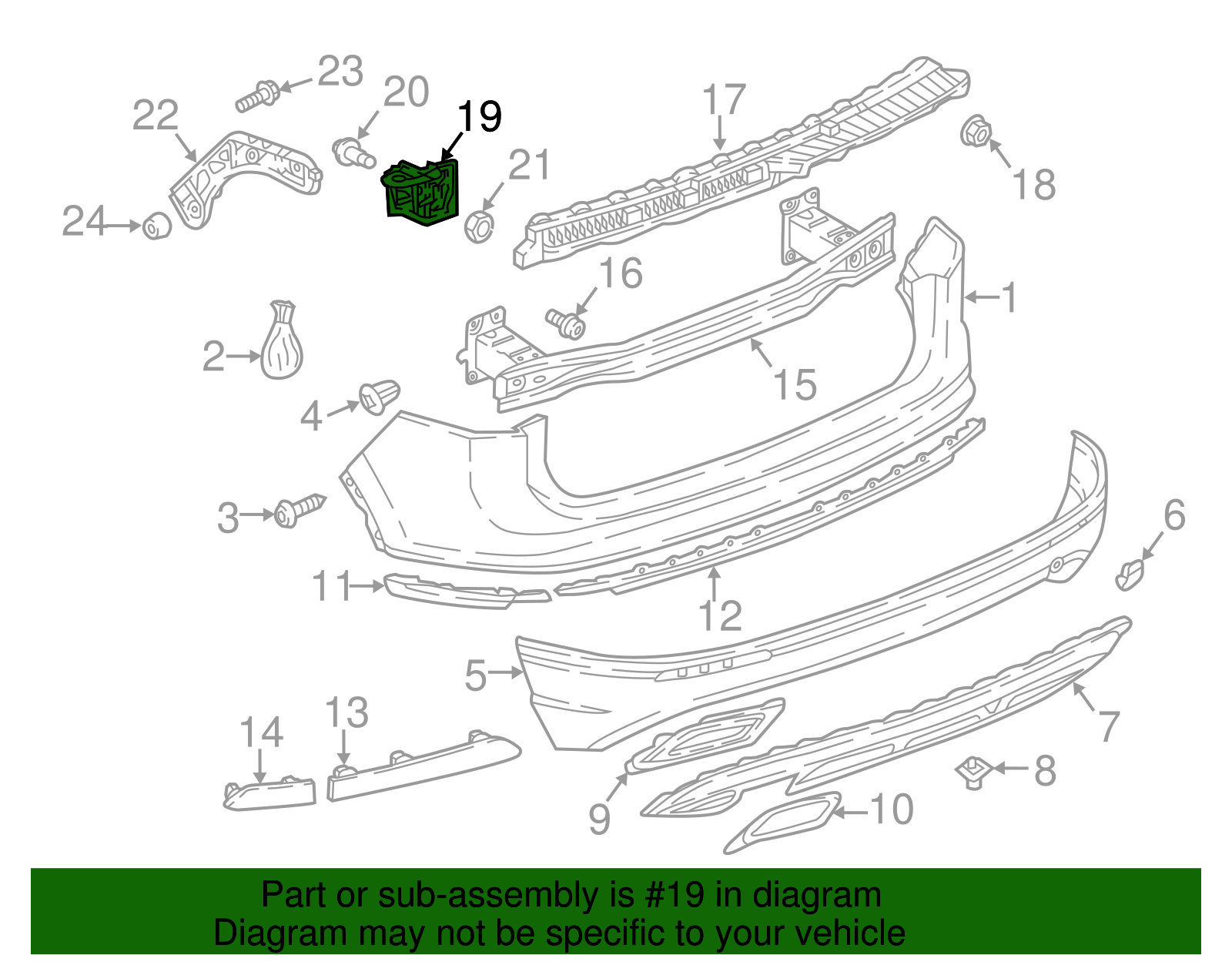 2018-2024 Volkswagen Tiguan Bumper Guide 5NN-807-393-A | VW Direct Auto ...