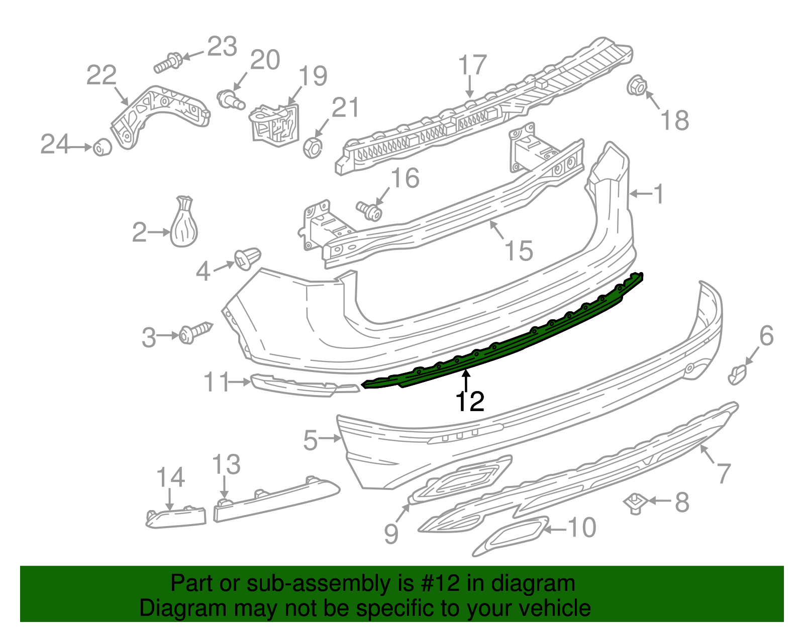 2018-2024 Volkswagen Tiguan Molding 5NN-853-835-2ZZ | OEM Parts Online