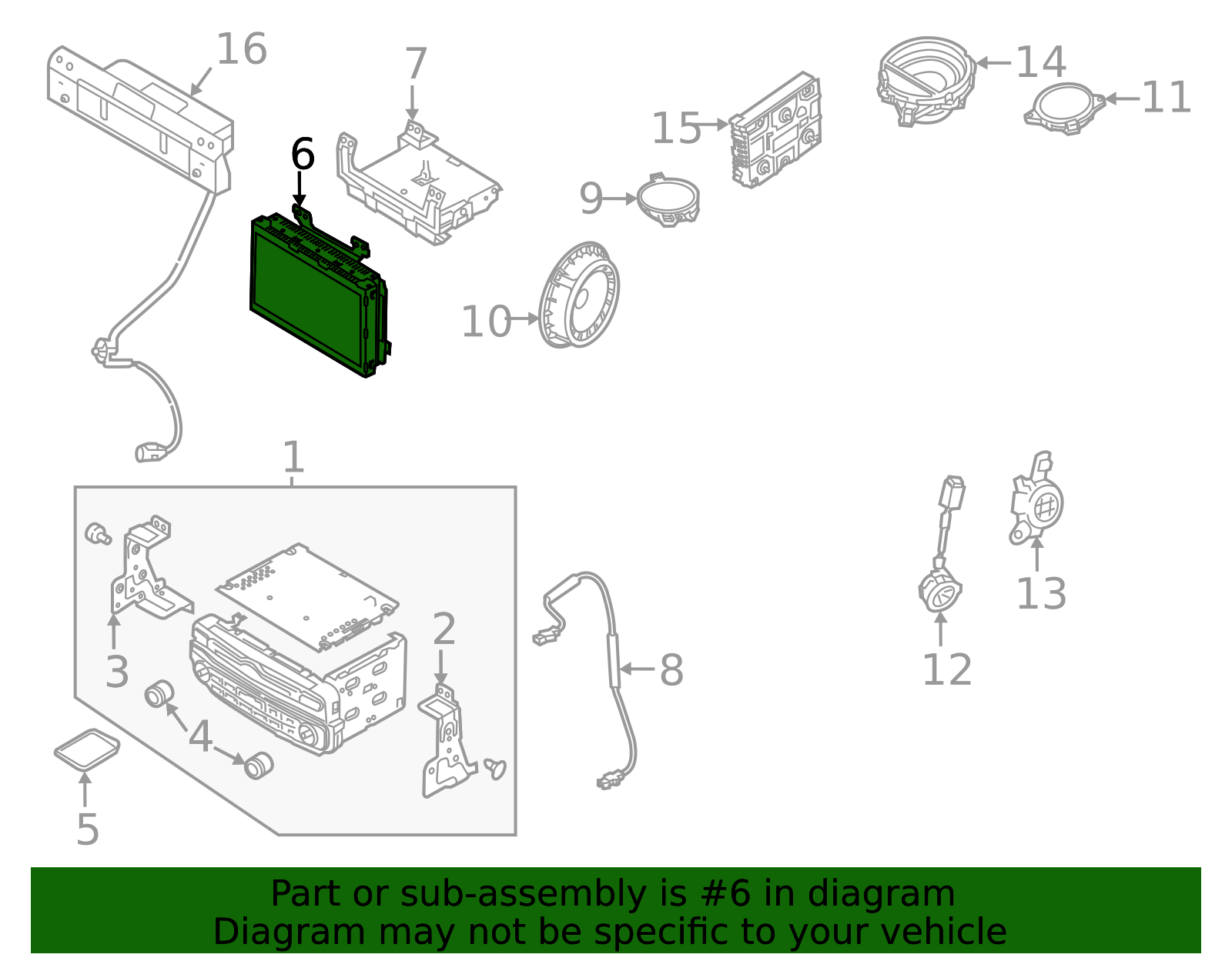 96525-3R105 - Display System 2014-2016 Kia Cadenza | Kia.Parts Store