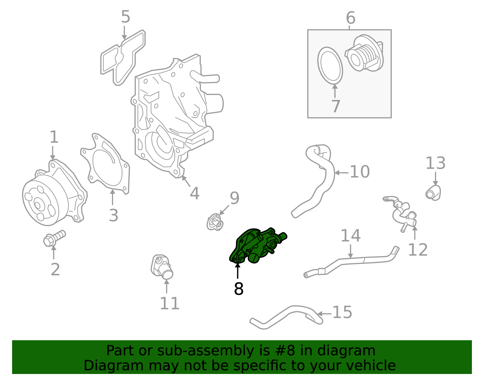 11060-6LB0A - Water Outlet 2020-2025 Nissan | Nissan Parts ...