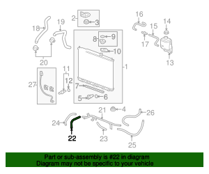 25211-RYE-016 - 2009-2015 Honda - Hose (200MM) (Atf) (Nichirin) | Honda ...