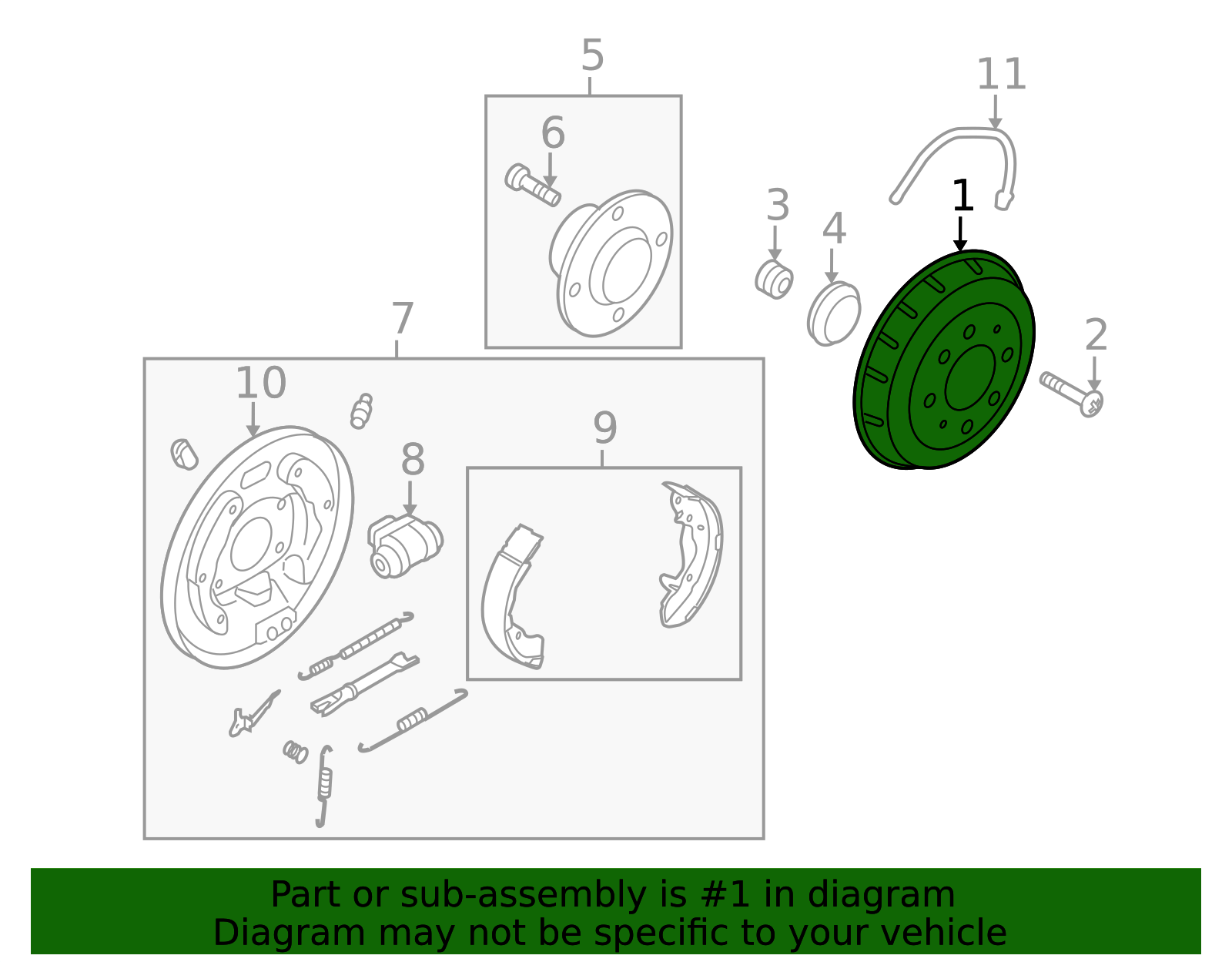58411-2F000-DS - Brake Drum 2004-2009 Kia | Kia.Parts Store