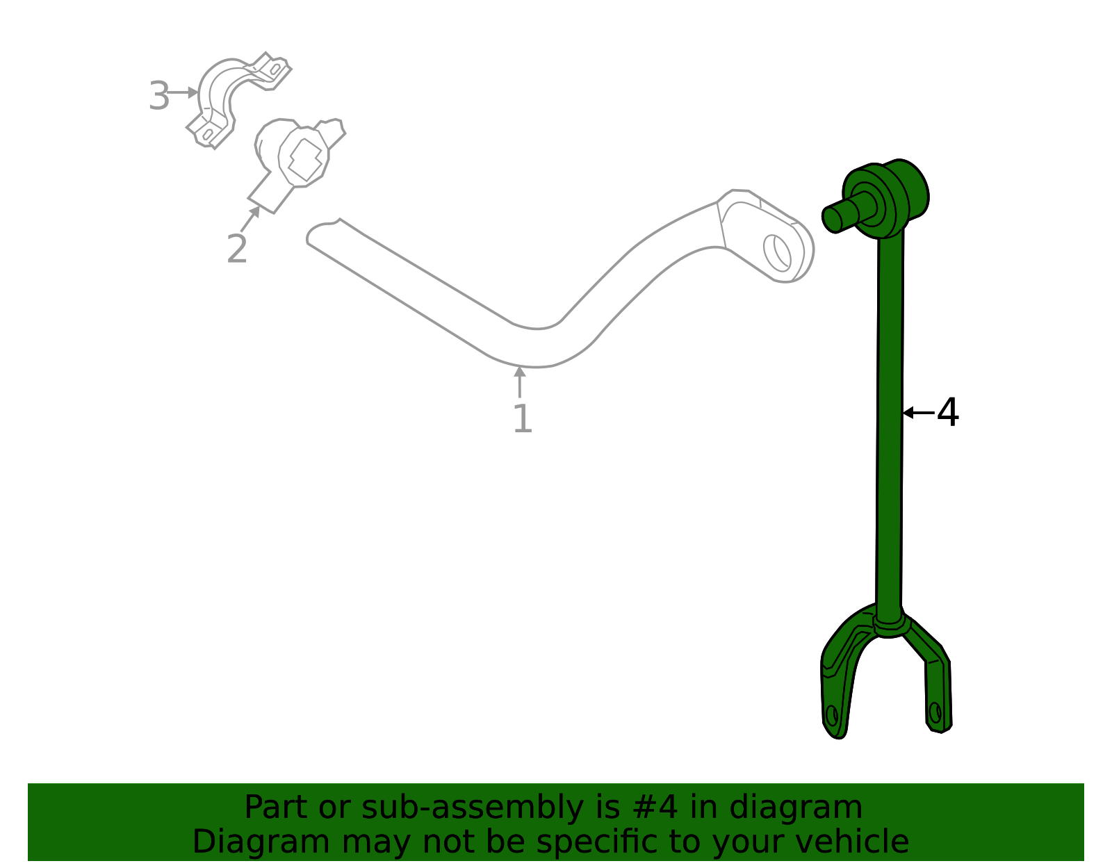 2021-2024 Toyota Mirai Stabilizer Link 48840-11010 | Toyota Parts Center