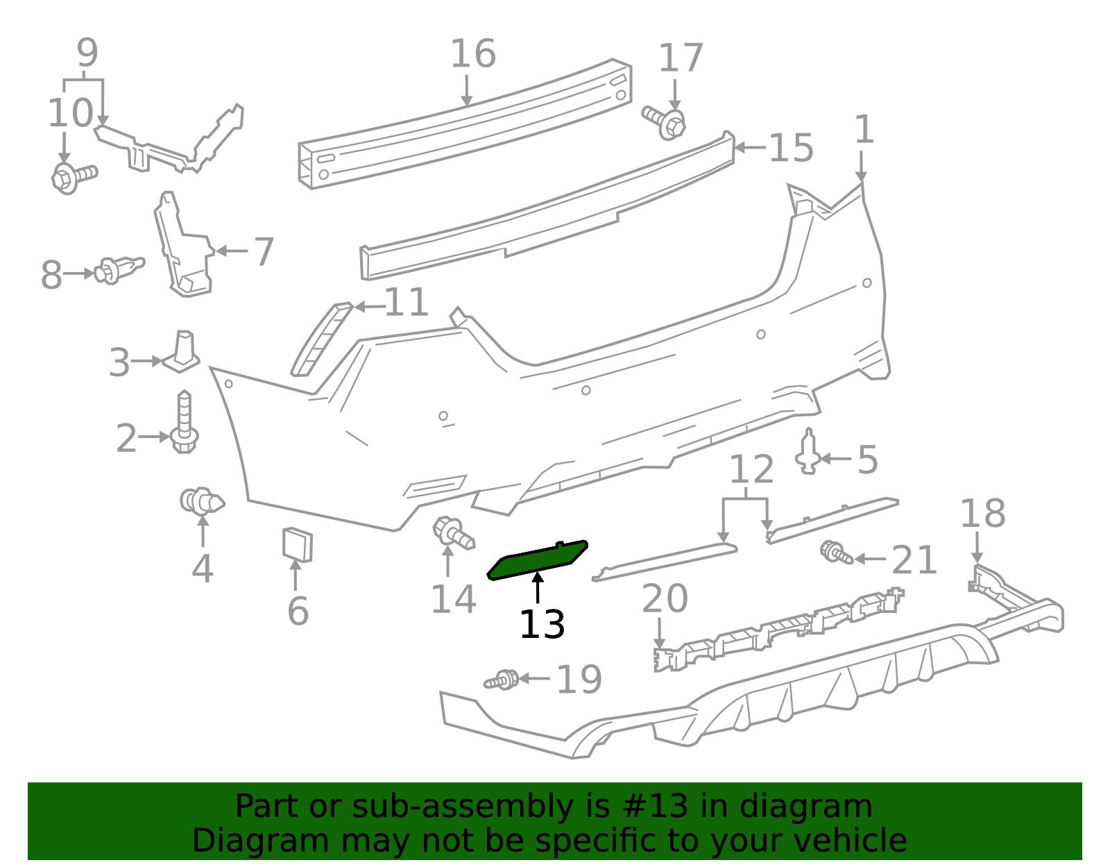 81910-06070 - Reflector Panel 2018-2025 Toyota Camry | Longo Toyota Parts