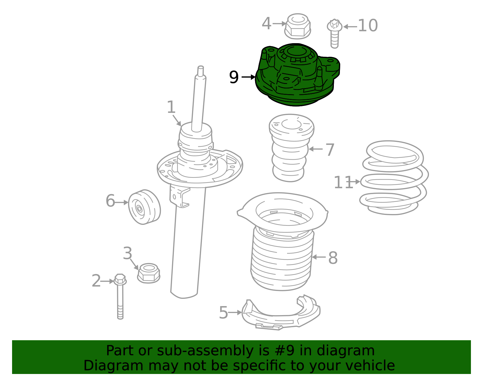 31-30-6-889-272 - Strut Mount 2019-2025 BMW | BMWPartsDirect.com