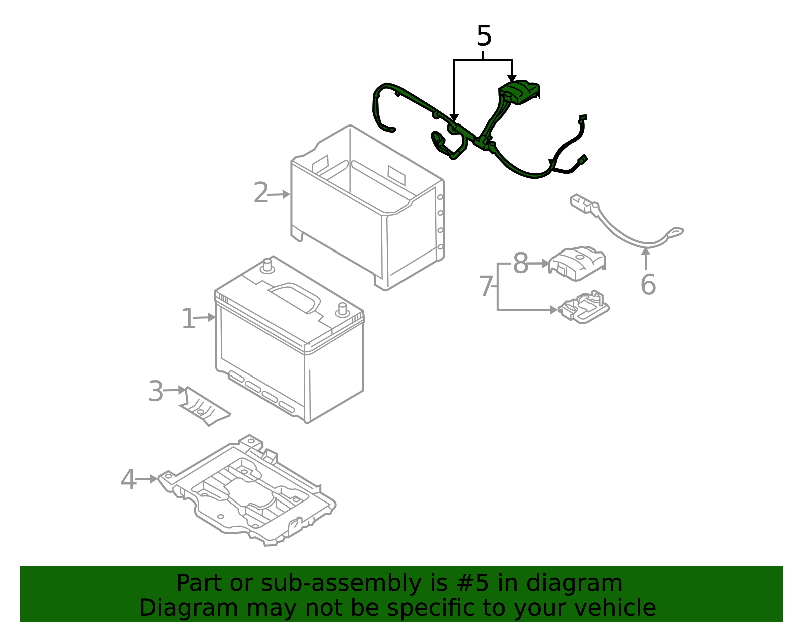 Battery Cable 91850-3J010 - Reliable Power Connections | AutoNation Parts