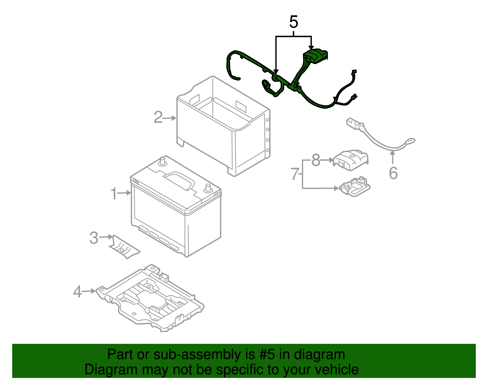 2007-2012 Hyundai Veracruz Positive Cable 91850-3J010 | OEM Parts Online