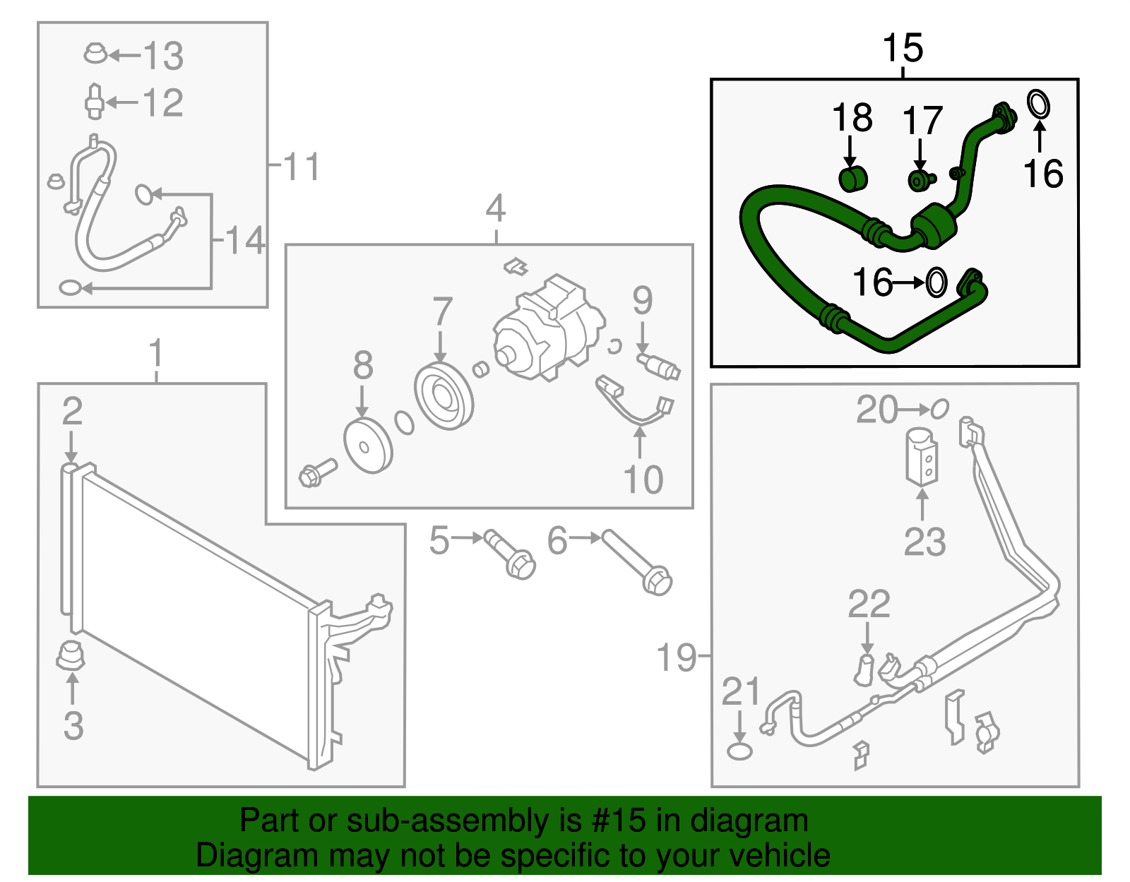 97763-B1410 - 2018-2020 Genesis G80 - Suction Hose | Hyundai Parts Express