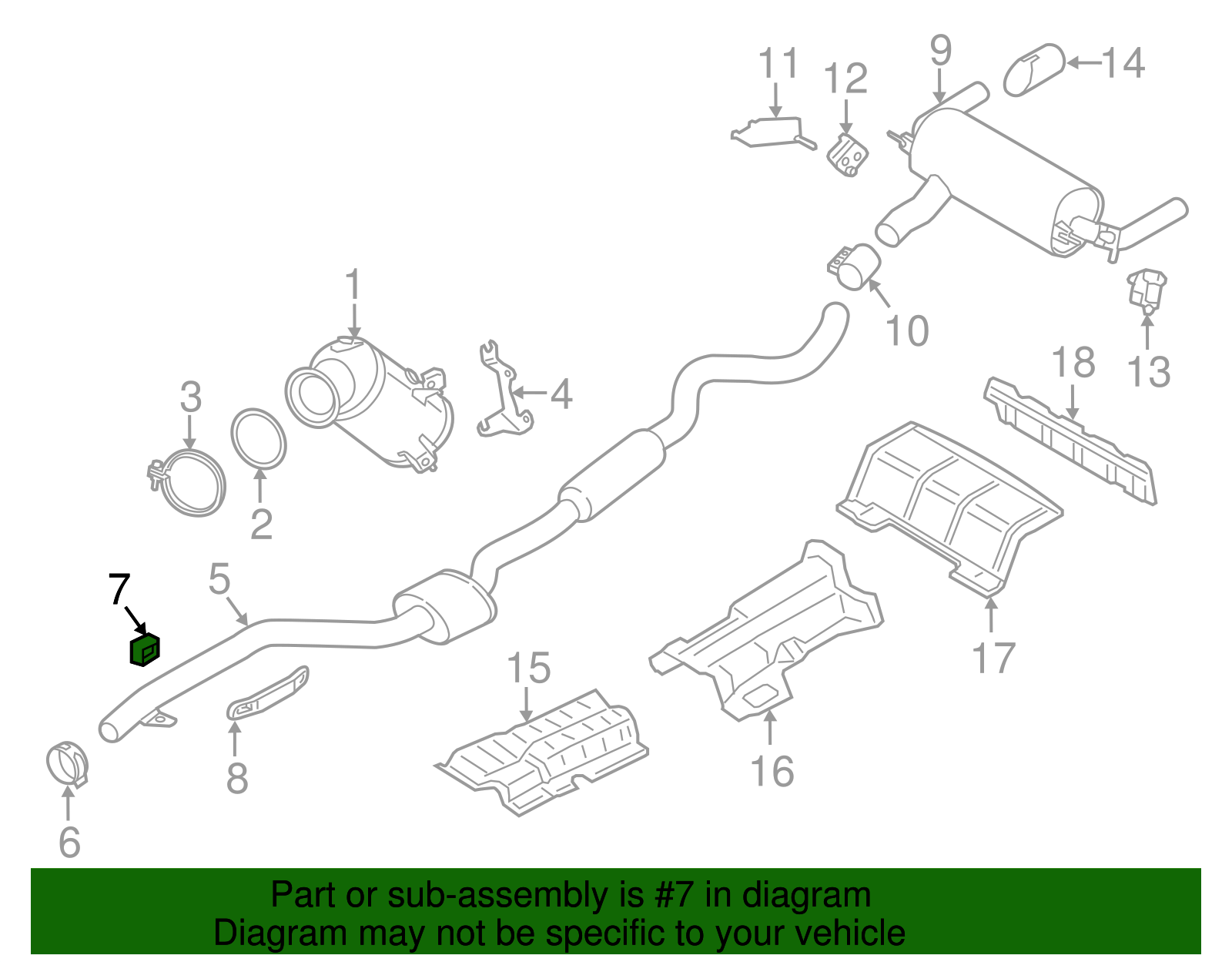 Genuine BMW 18-20-8-631-946 | Muffler & Pipe Rubber Mount | FREE ...