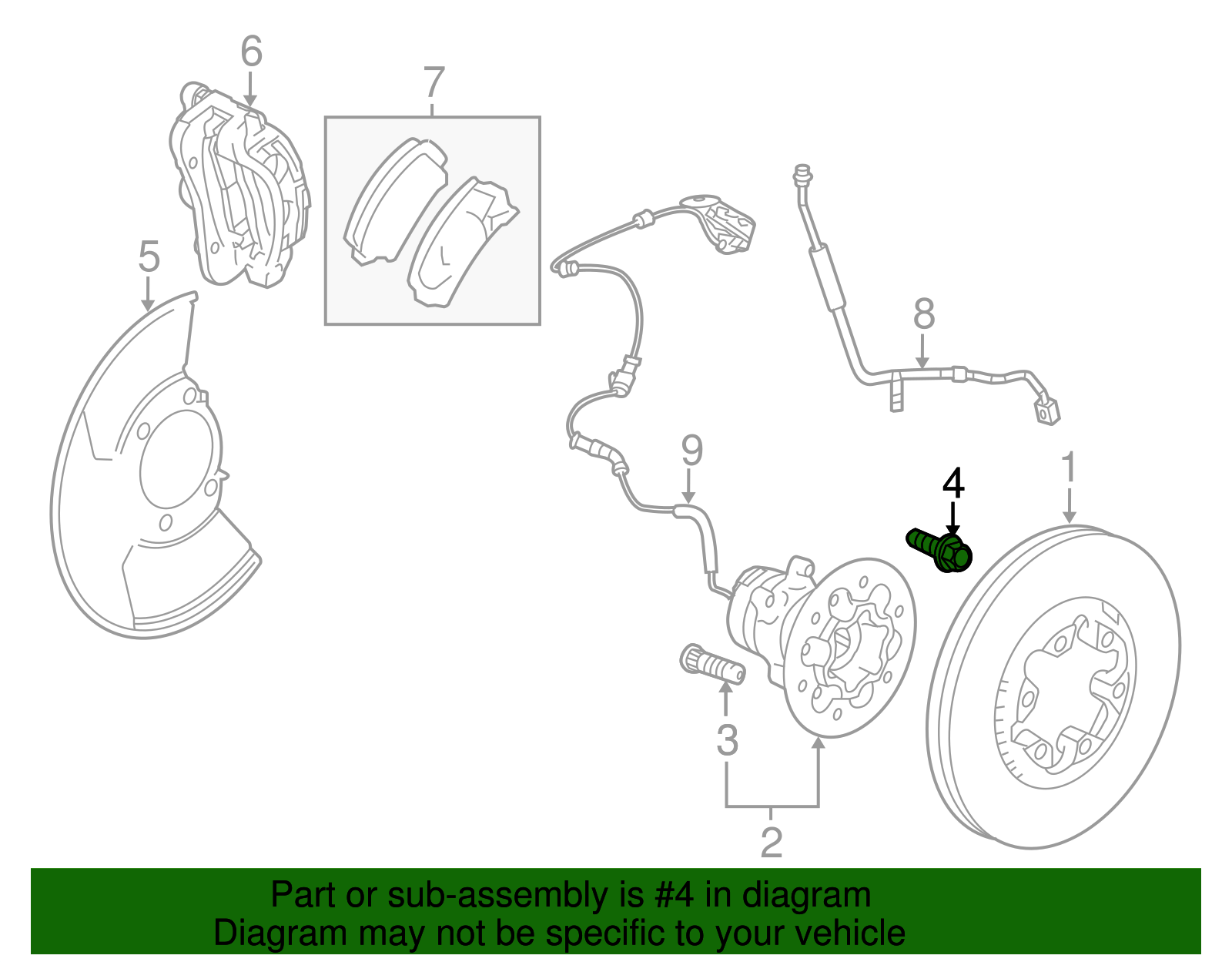GM Parts | Genuine M12x1.75x36 Multi-Purpose Bolt #11609768 Part ...
