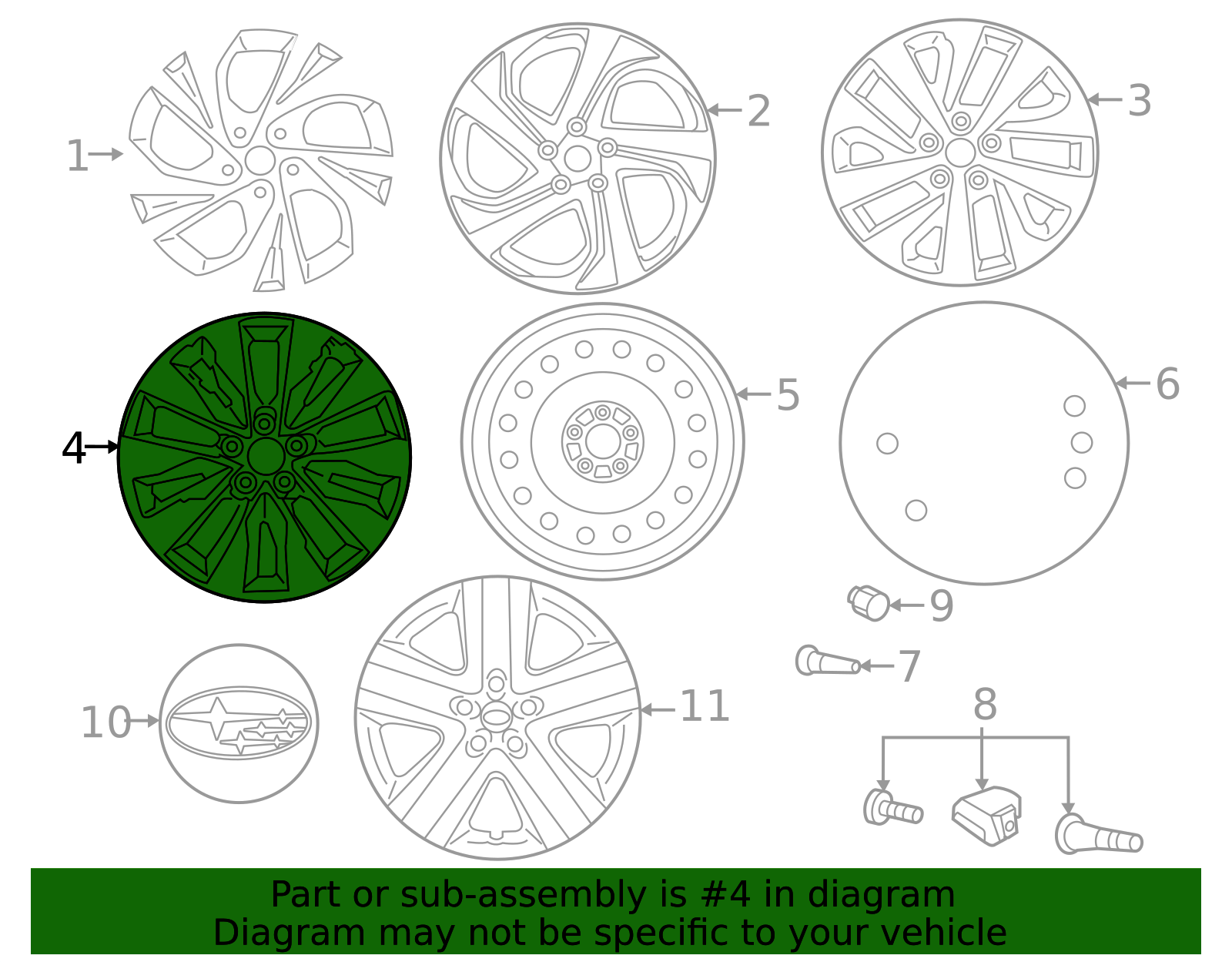 28111AN20A - 2023-2024 Subaru Outback - Wheel, Alloy | Subaru Parts Deals