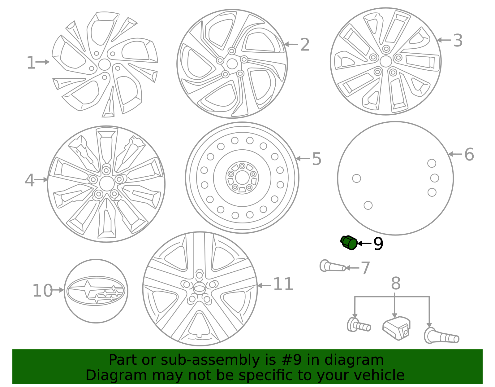 Genuine OEM Wheel Nut Part# 28171AJ001 Fits 1987-2025 Subaru: Up To 35% ...