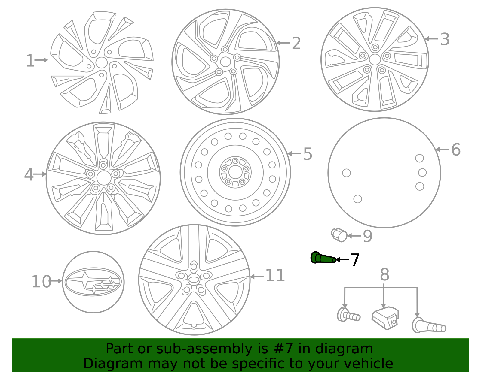 1985-2025 Subaru Valve Stem 28102AA000 | Subaru Parts Guys