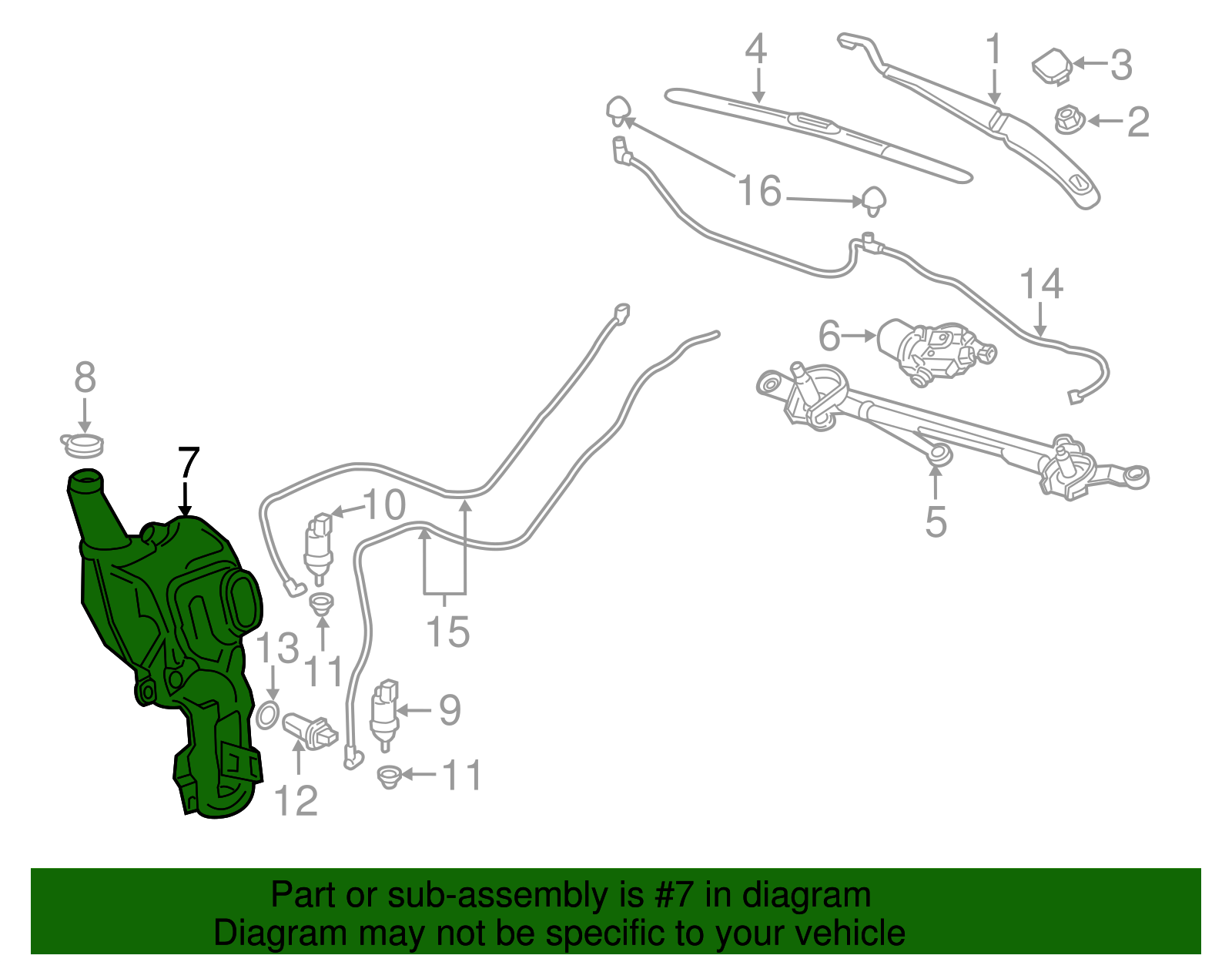 2022-2024 GM Washer Fluid Reservoir 86554466 | Capital Chevy Parts