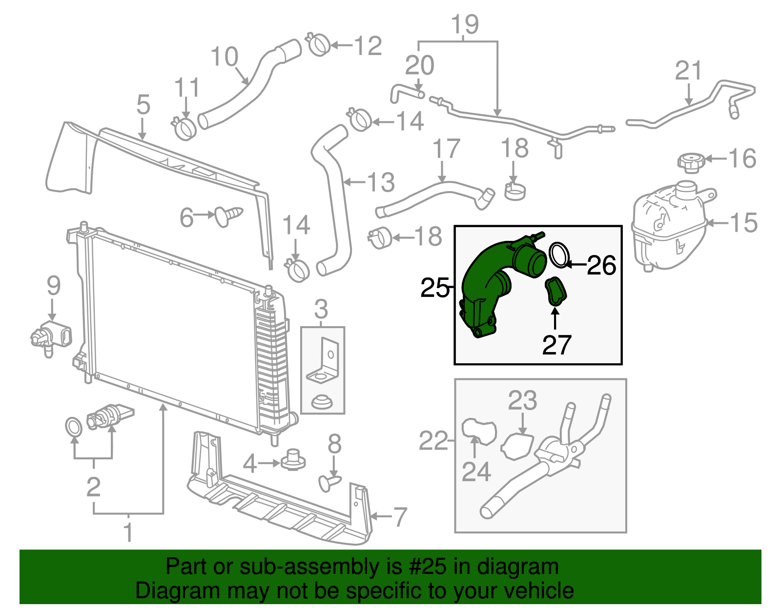 2010-2024 GM Water Outlet 12698364 | Shop Matick Buick GMC