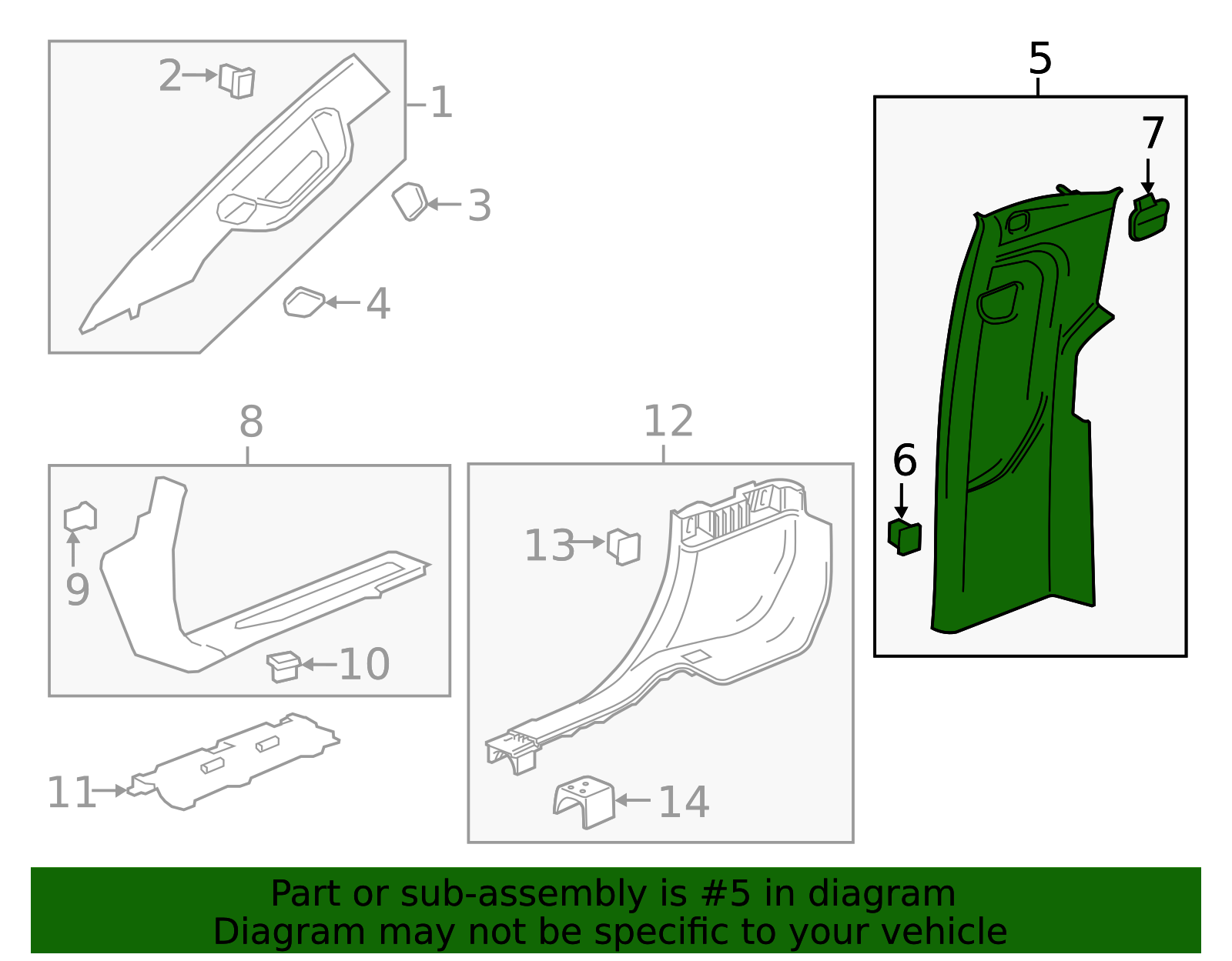 2019-2025 GM Lock Pillar Trim 84706245 | Capital Chevy Parts