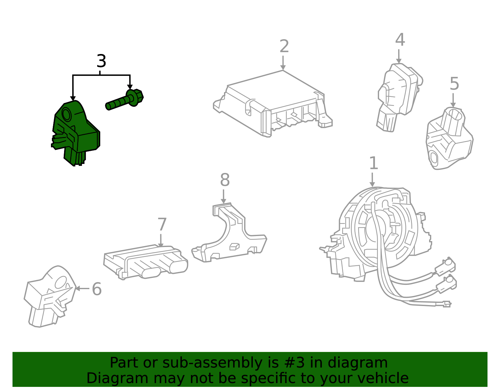 89173-49505 - High-Quality Air Bag Impact Sensor for AutoNation Parts