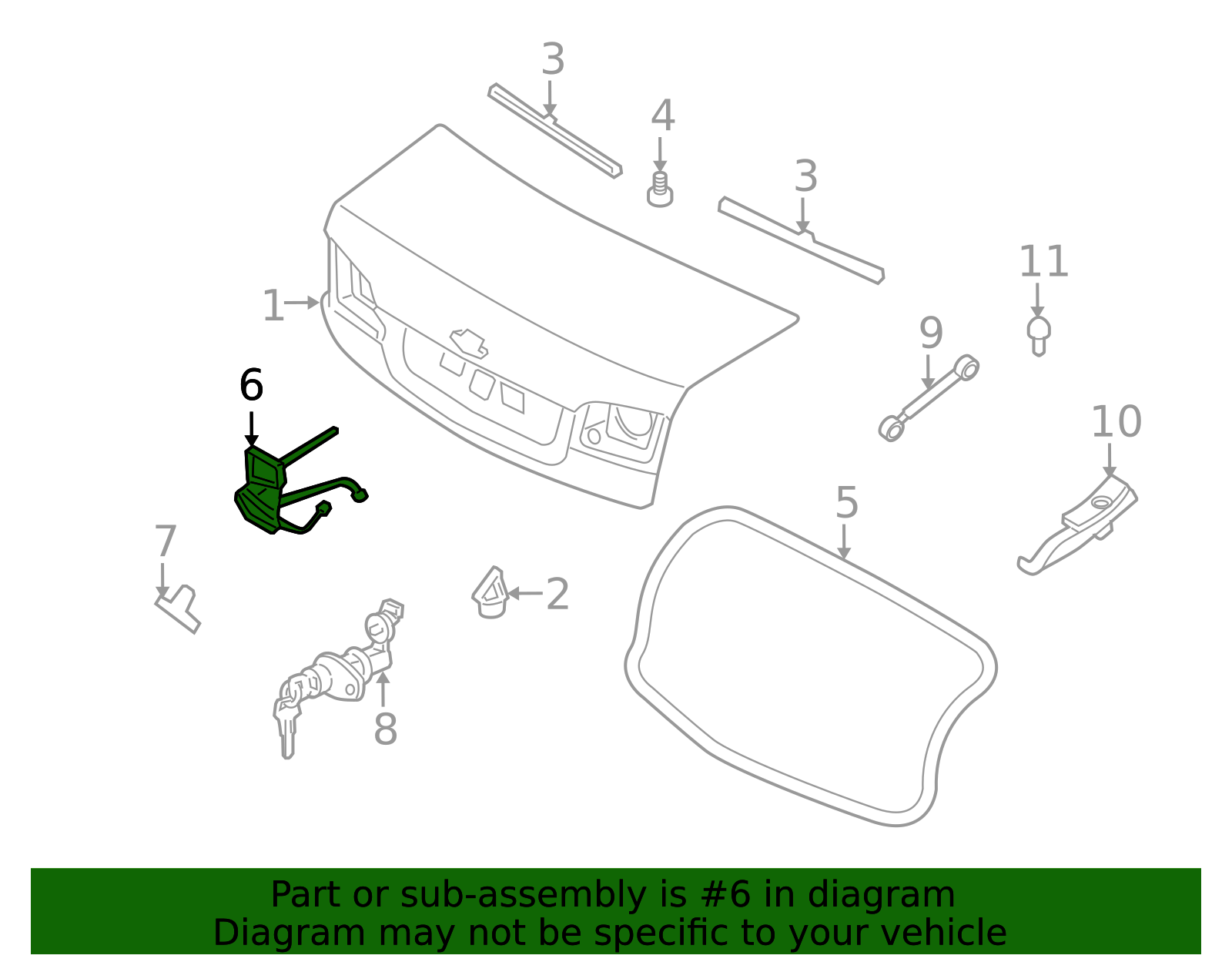 81230-2G000 - Trunk Lock Actuator Motor 2006-2009 Kia Optima | Kia ...