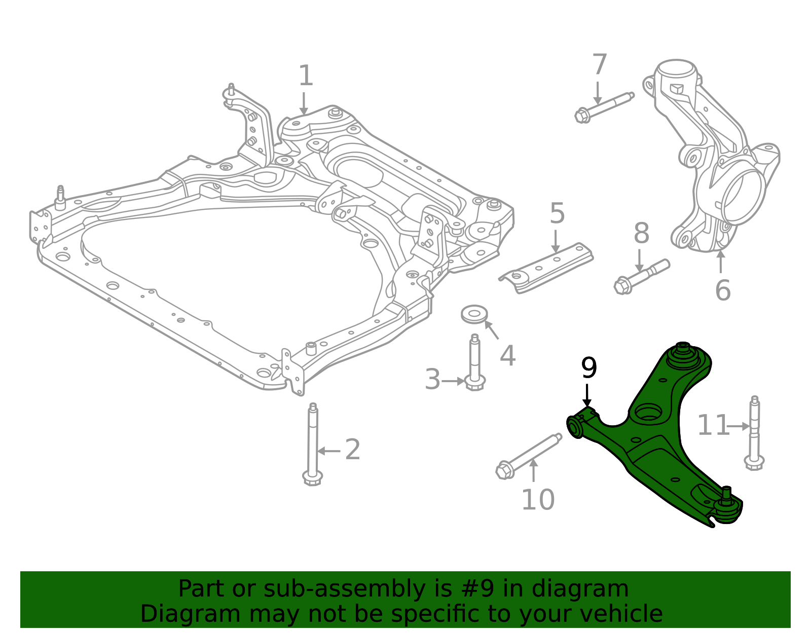 2020-2025 Nissan Sentra Lower Control Arm 54500-6LT0B | OEM Parts Online