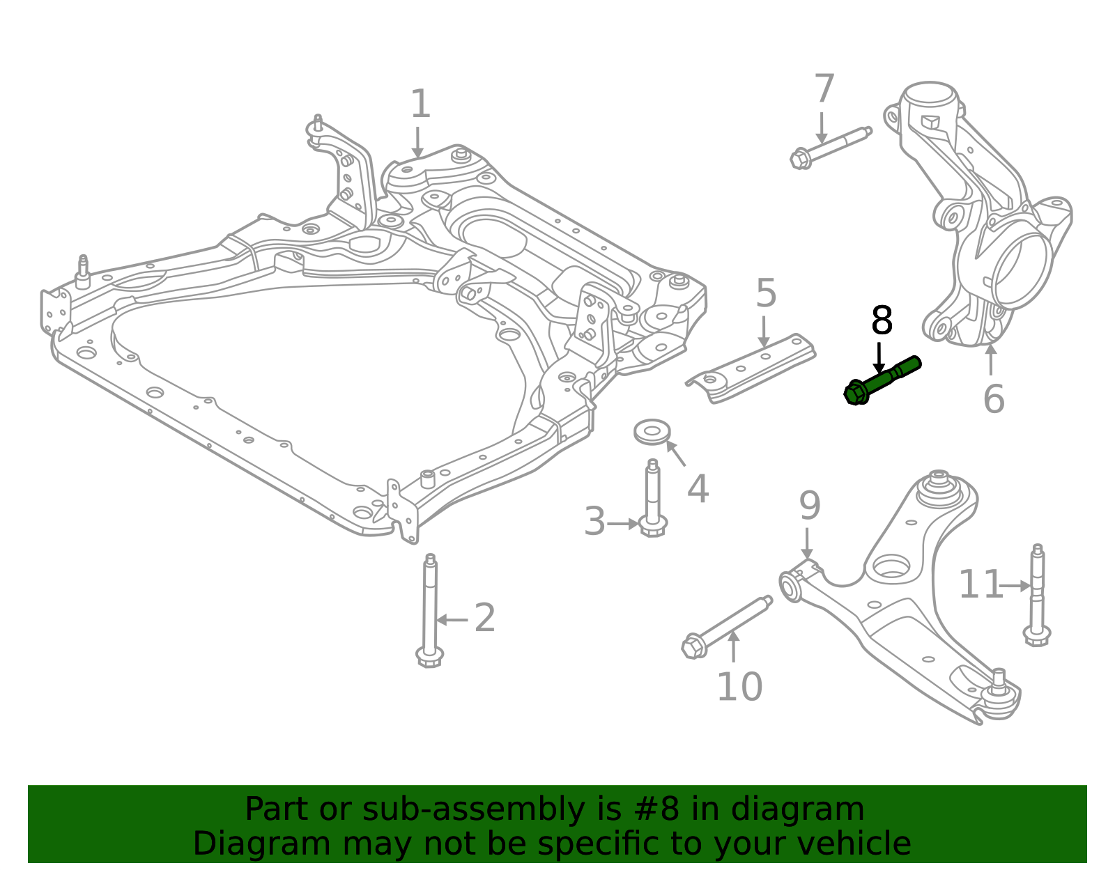 2020-2025 Nissan Sentra Knuckle Lower Bolt 40178-6LB0A | Sheehy Nissan ...
