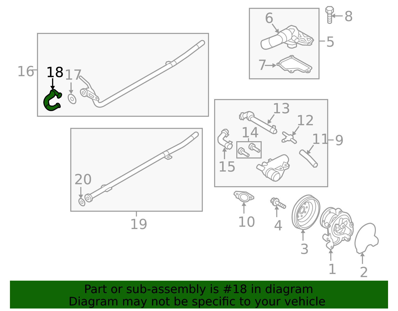 Radiator Hose 25414-B1100 - Dependable OEM Engine Cooling | AutoNation ...