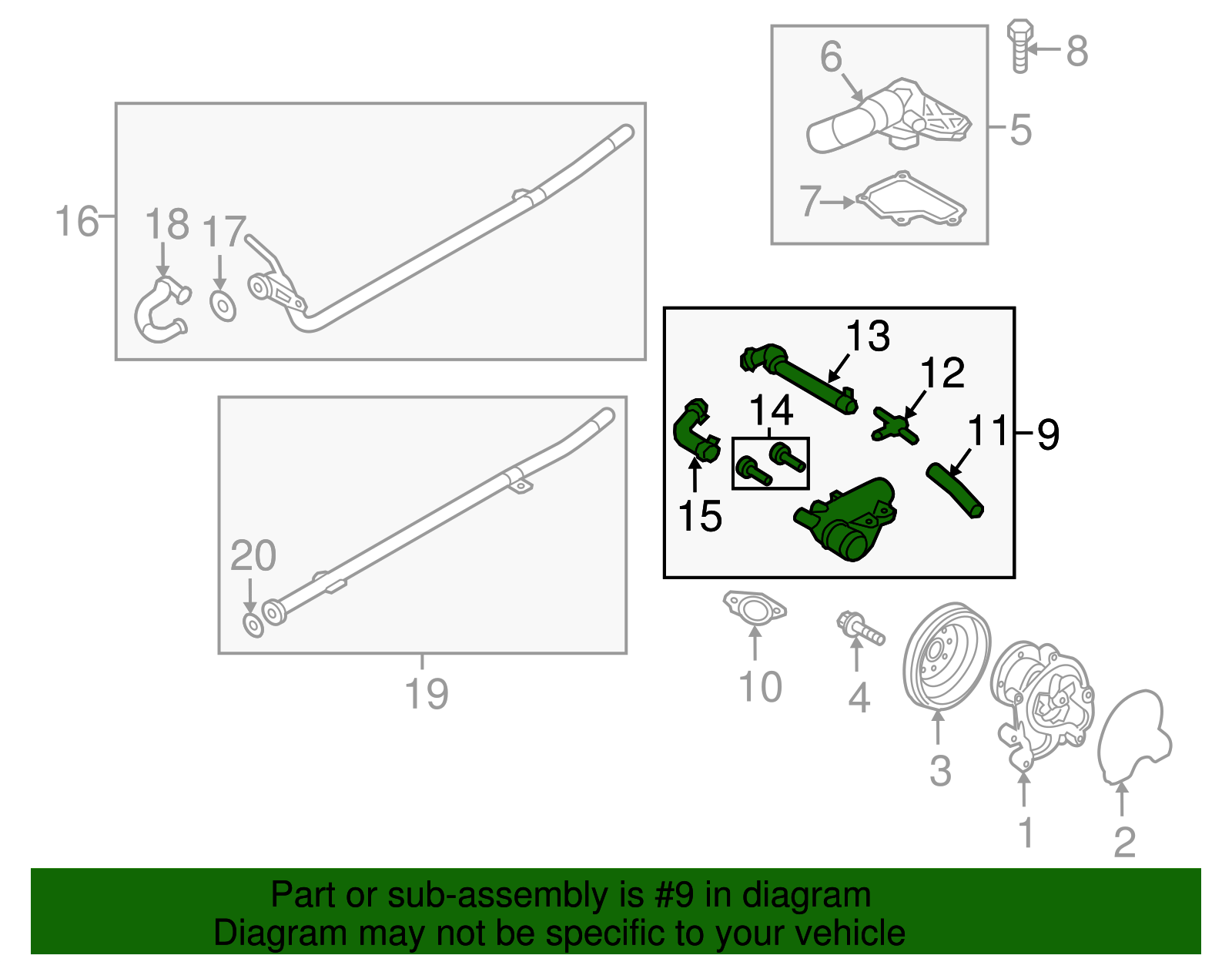 2012-2022 Hyundai Water Outlet 25670-3F400 | OEM Parts Online