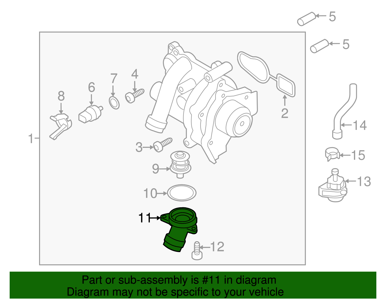 06J-121-121 - Thermostat Housing 2009-2017 Audi | Audi OEM Parts Guy