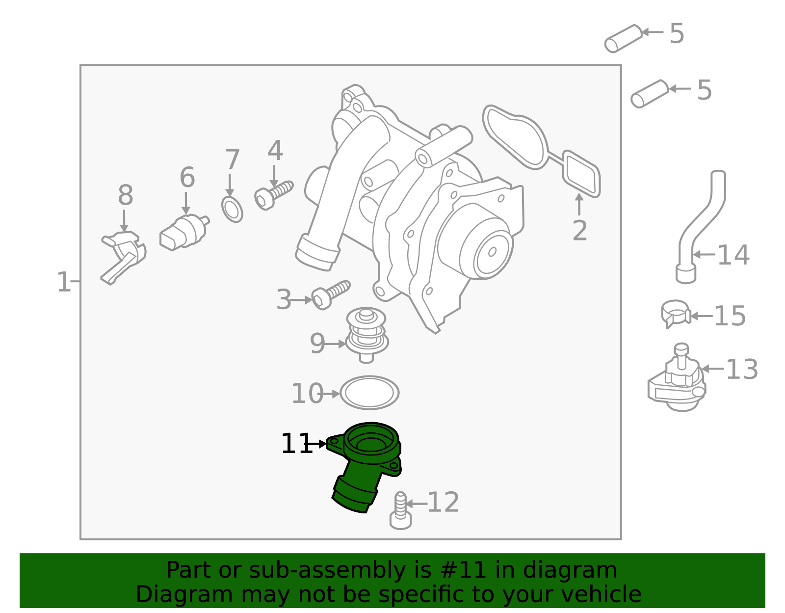 2008-2018 Audi Thermostat Housing 06H-121-121-L | OEM Parts Online
