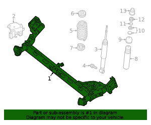 555015ud0a - Nissan Suspension Sub-Frame | GetOEMParts.com