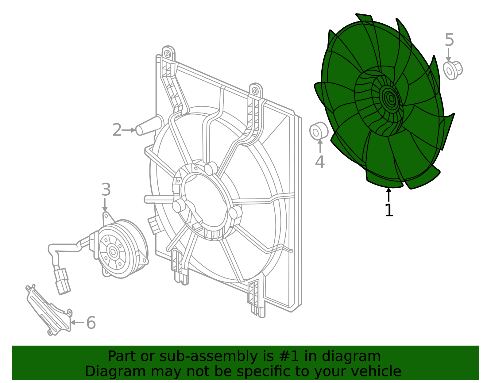 19020-64A-A01 - Fan Blade 2022-2025 Honda Civic | Honda Parts Online