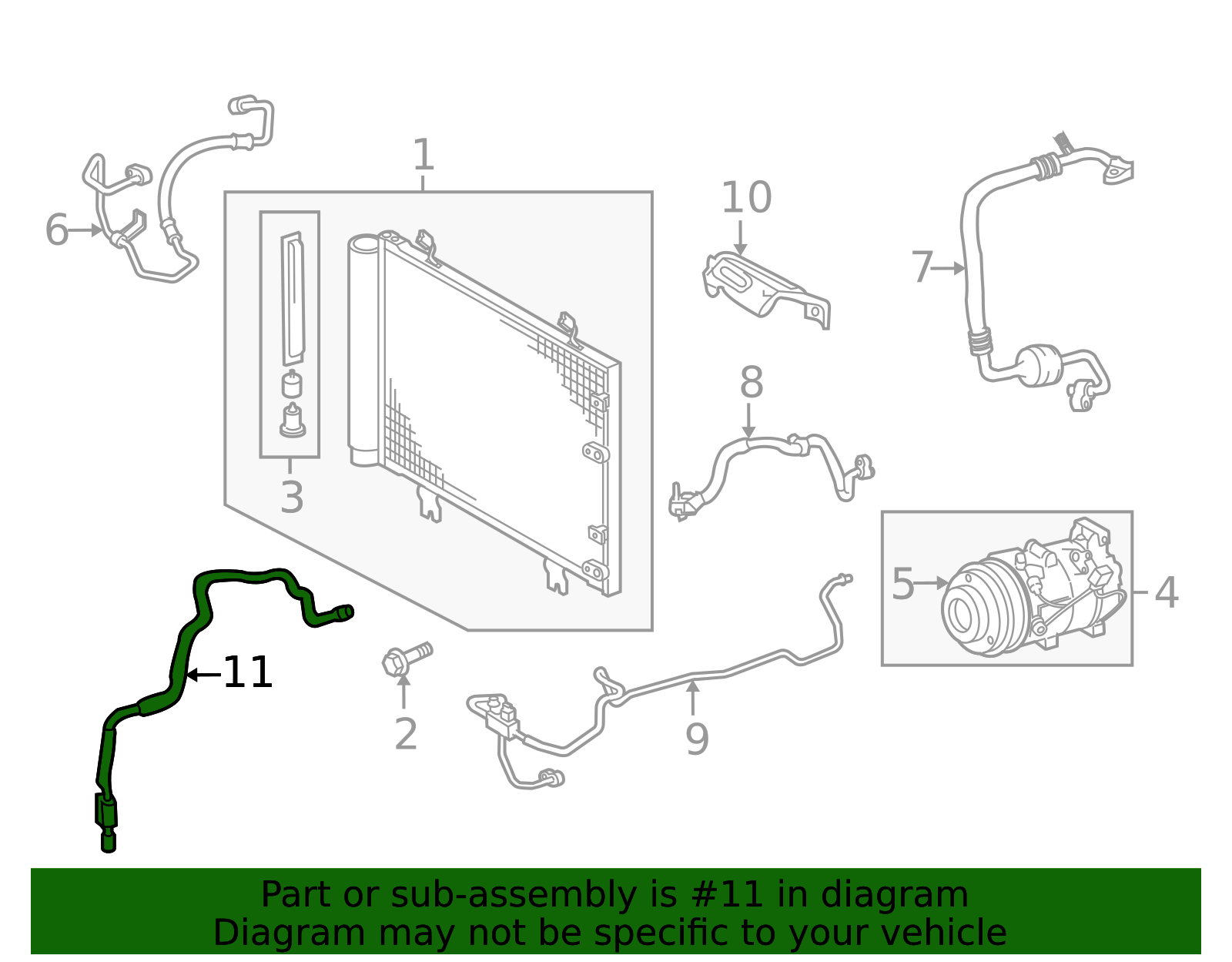 88716-53030 - High-Quality A/C Pipe for 2008-2014 Lexus | AutoNation Parts