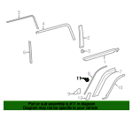 75396-35020 - Wheel Opening Molding Clip 2003-2024 Toyota | Longo ...
