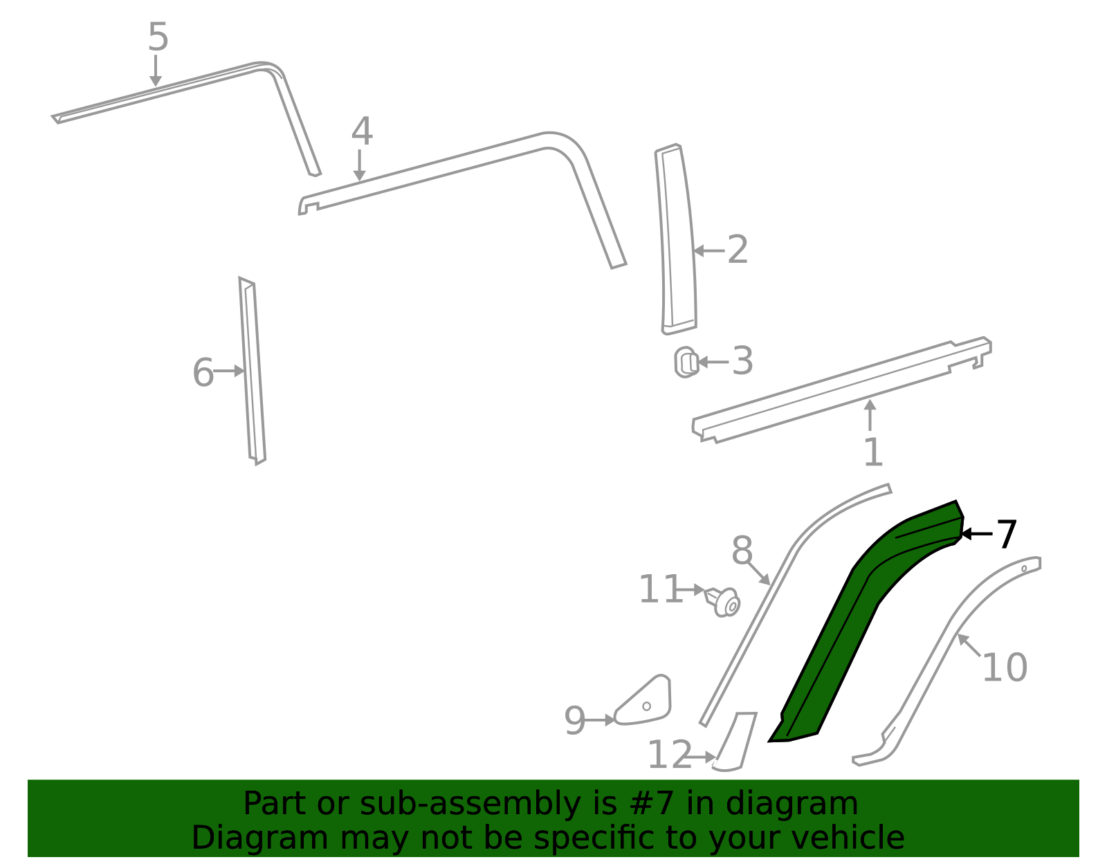 2014-2024 Toyota 4Runner Fender Flare (Right, Rear) 75741-35901 | OEM ...