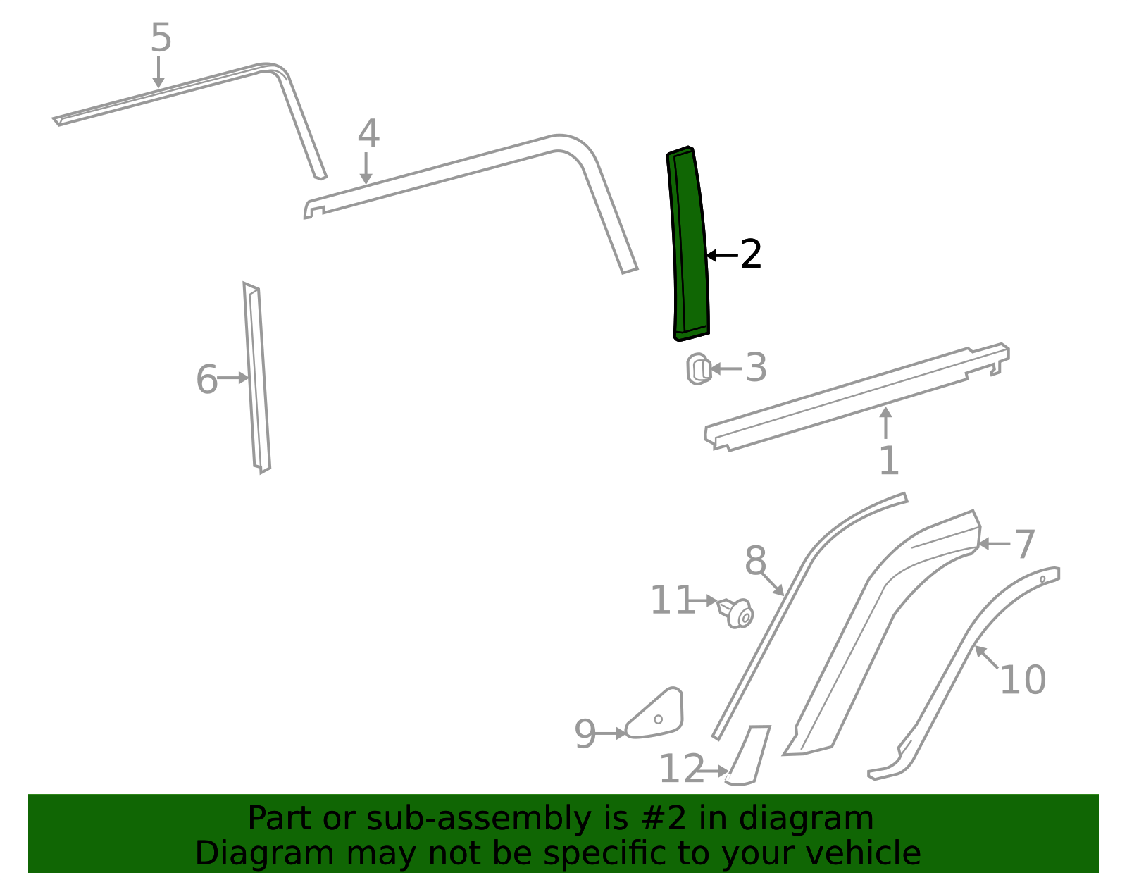 Door Applique - Exterior Accent Trim OEM | AutoNation Parts
