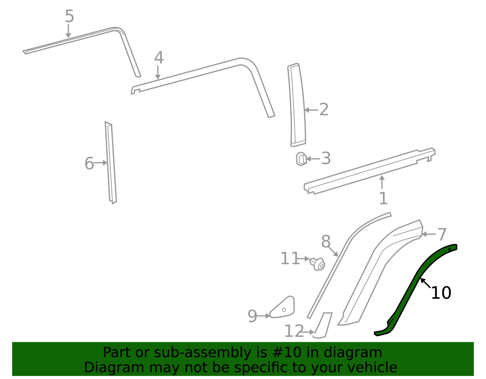 2010-2024 Toyota 4Runner Upper Pad 75798-35030 | MotorMotor