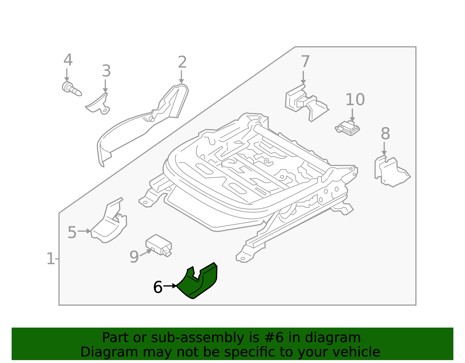 88561-S1100-NNB - 2021-2023 Hyundai Santa Fe - Track End Cover ...