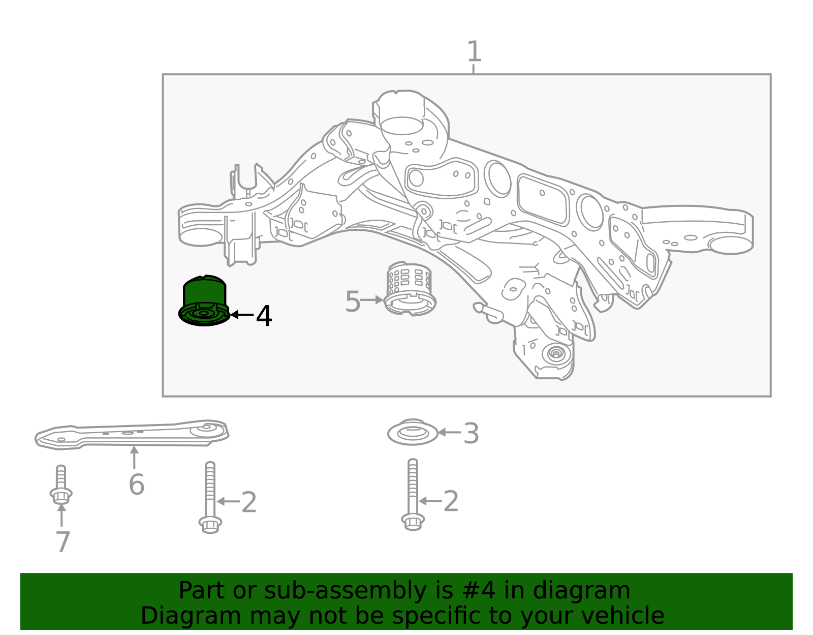 84234621 - High-Quality Rear Suspension Cradle Insulator for 2017-2025 ...