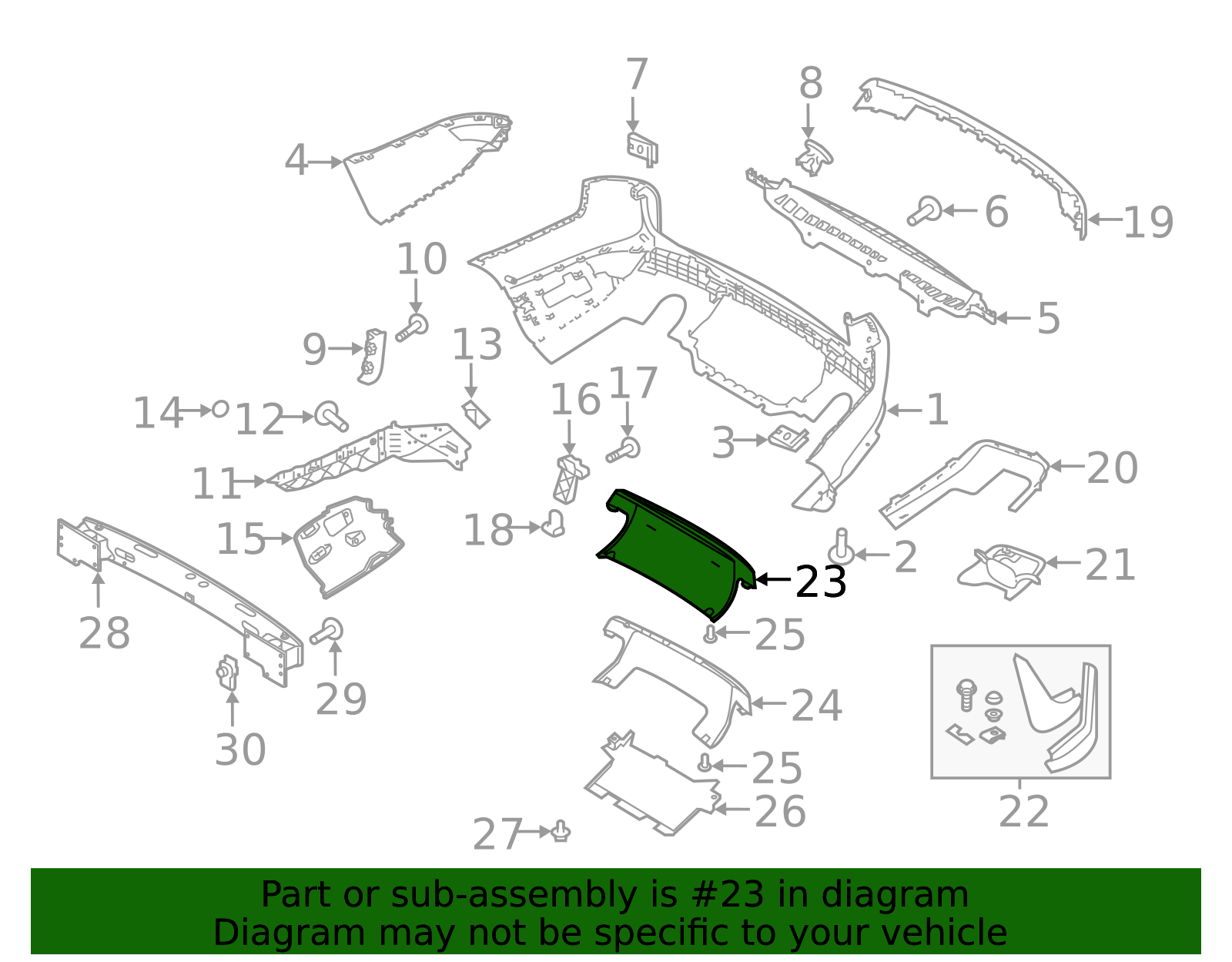 Genuine OEM Under-Body Shield Part# LR105079 Fits 2018-2022 Land Rover ...