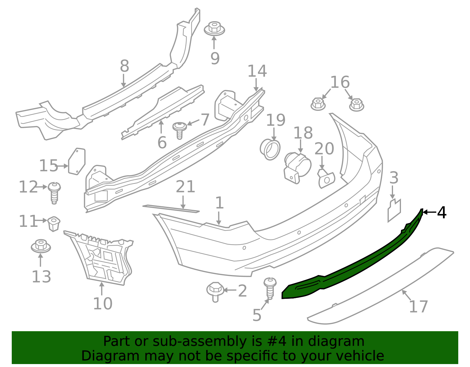 51128062205 - 2017-2019 BMW 340i GT xDrive Lower Panel (51-12-8-062-205 ...