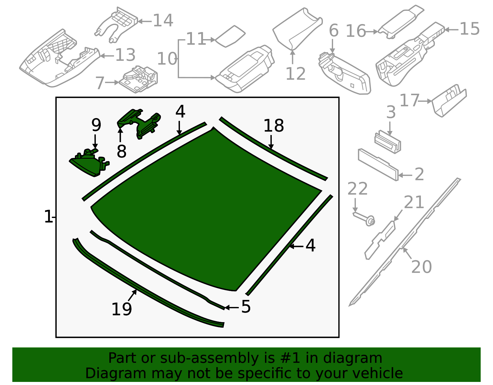 56101-AQ010 - Wind Glass Sub-Assembly - 2025 Toyota Camry | OEM Genuine ...