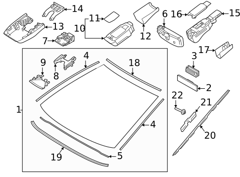 Glass - Windshield for 2025 Toyota Camry | OEM Parts Online