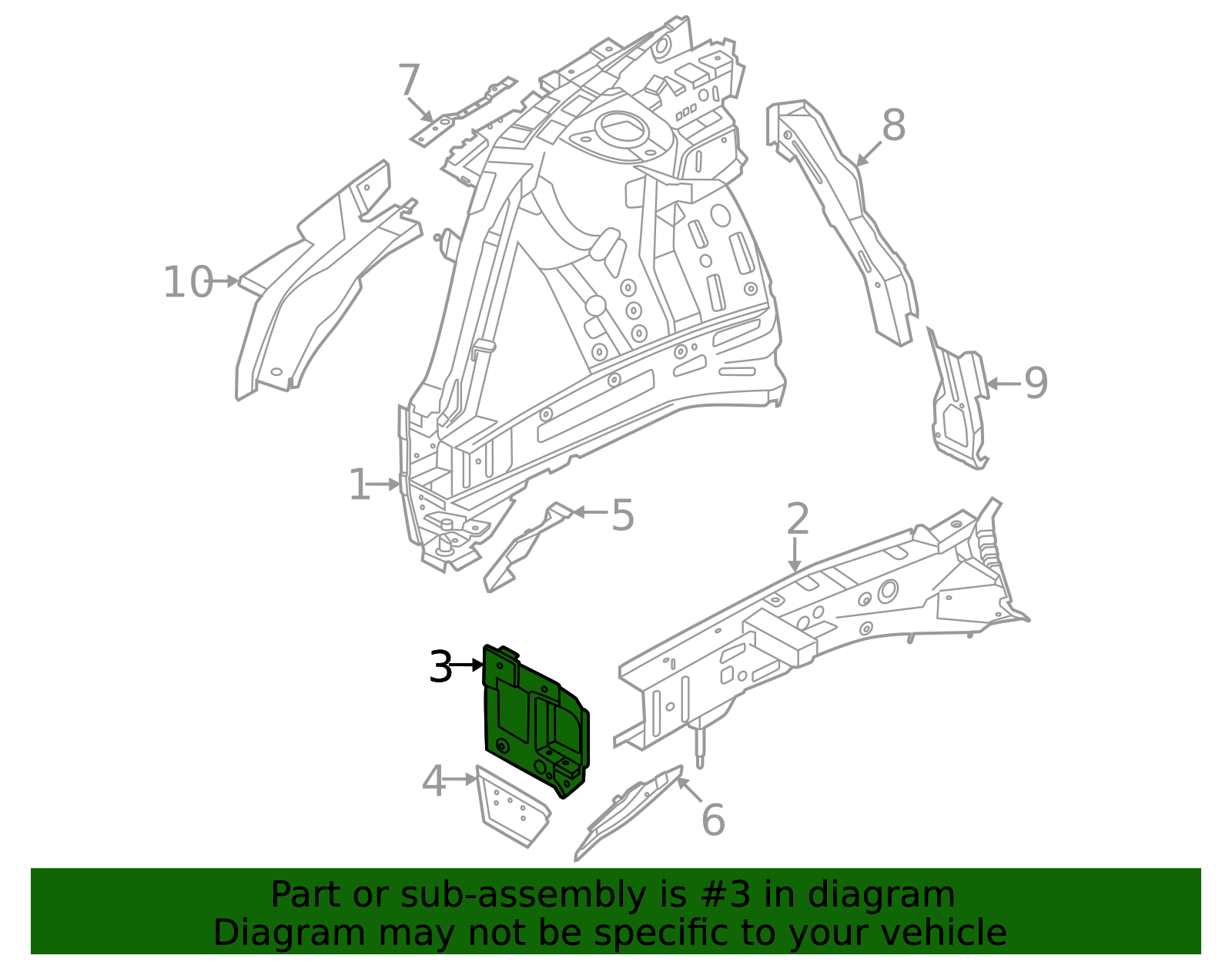 64585-CV000 - Front Mount Bracket 2022-2025 Kia EV6 | Kia.Parts Store