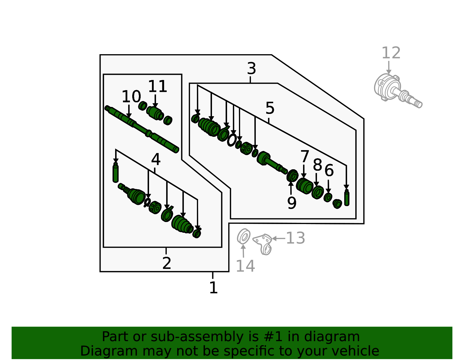 39101-CC40B - Axle Assembly 2003-2007 Nissan Murano | Official Nissan ...