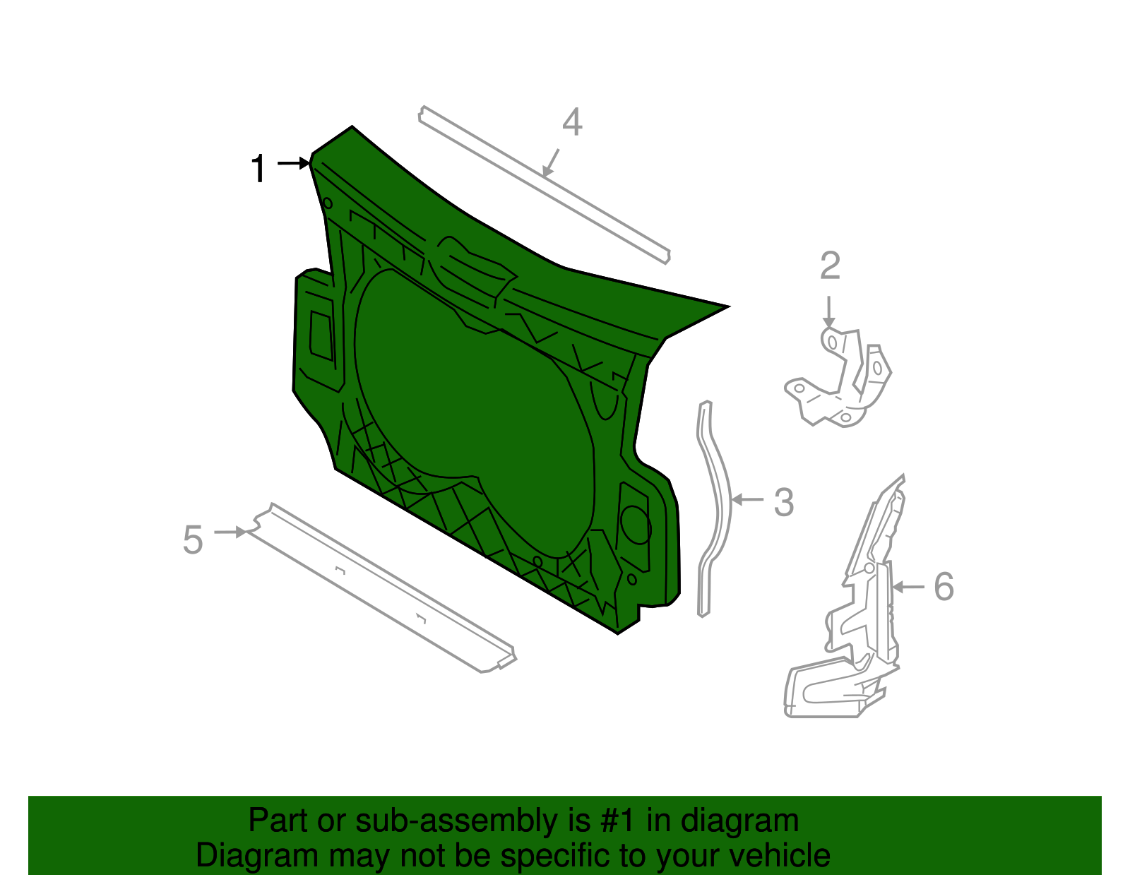 2005-2011 Audi A6 Quattro Radiator Support 4F0-805-594-C | Audi USA Parts